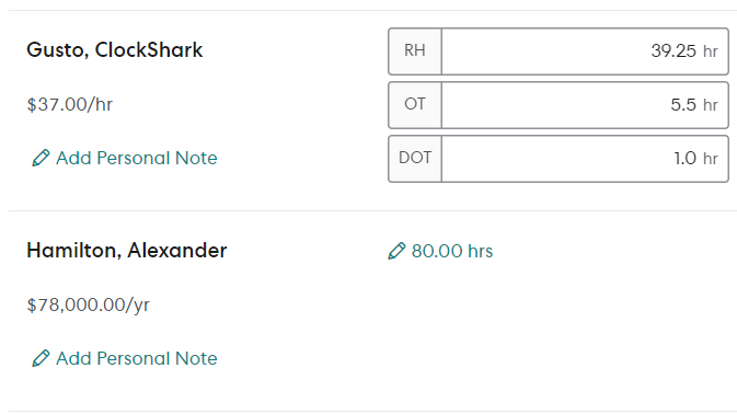 Using the Gusto Integration